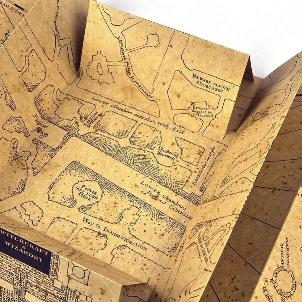 Marauders Map Replika - Partyhallen.dk