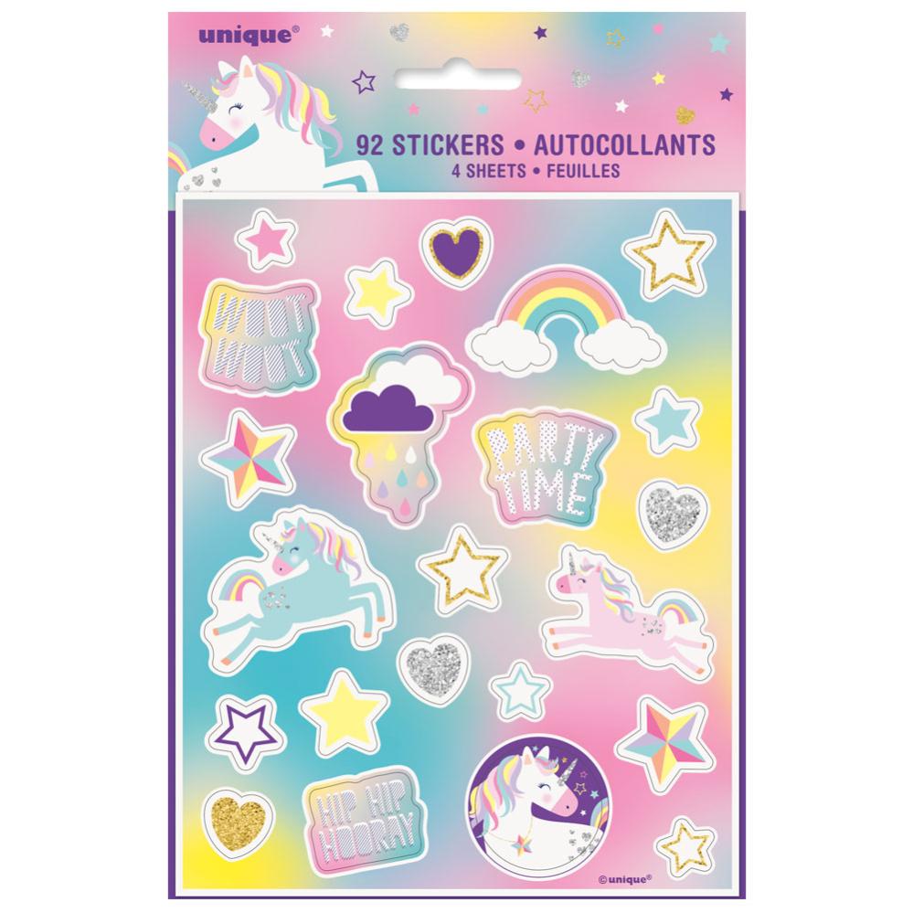 Klistermærker Enhjørninger - Partyhallen.dk